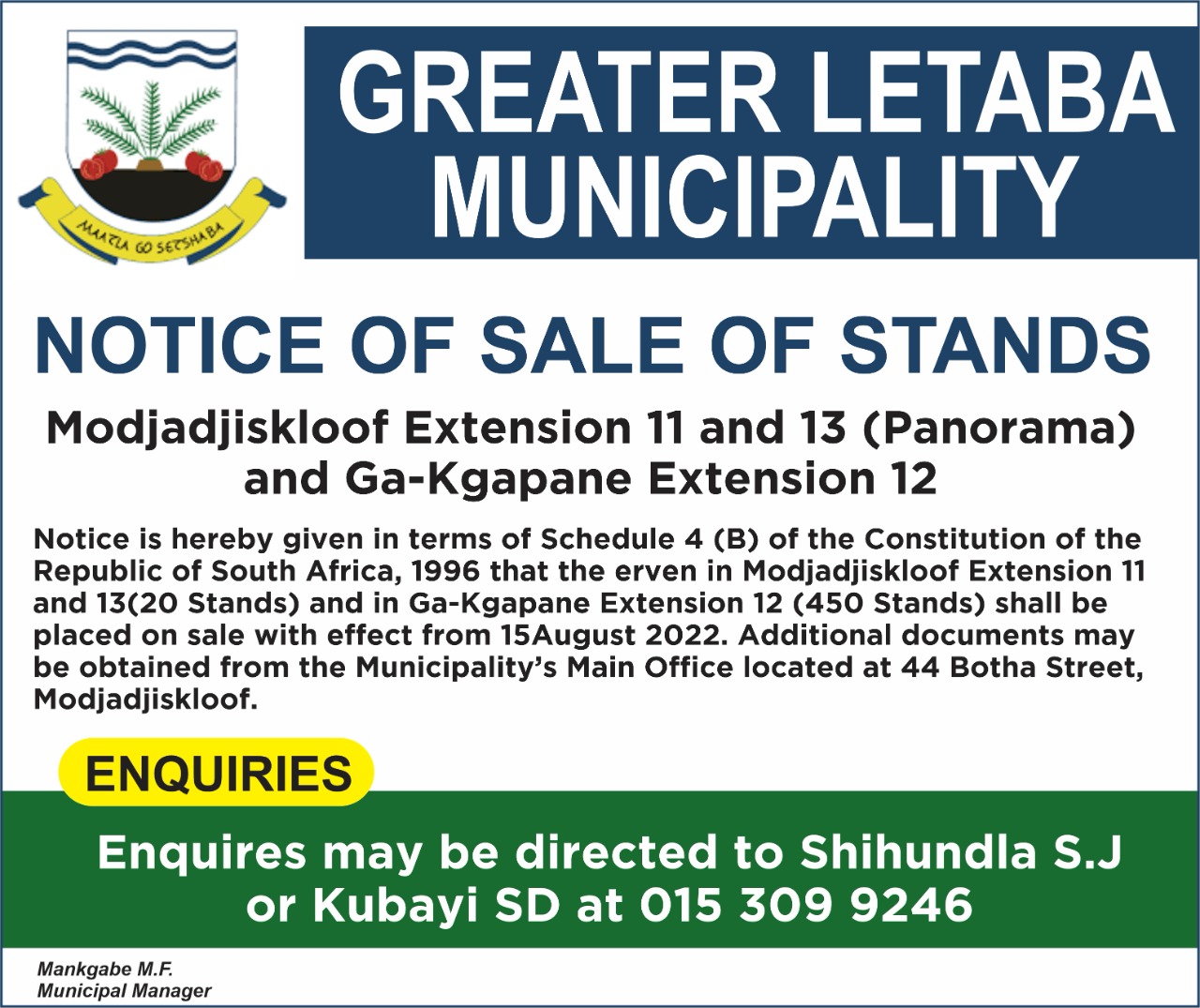 Home | Greater Letaba Municipality